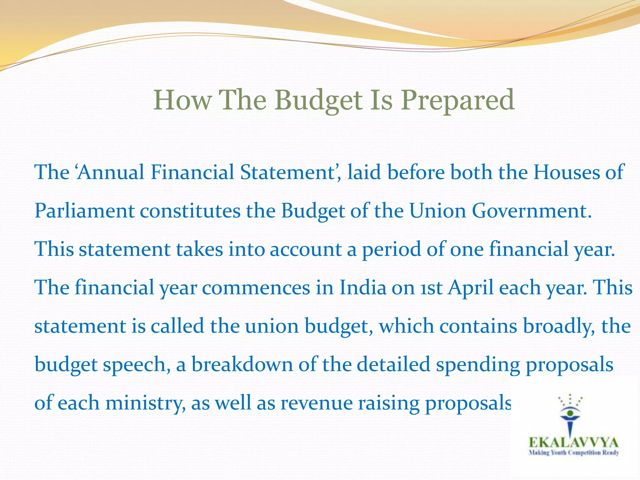 Budget making process in india | PPTX