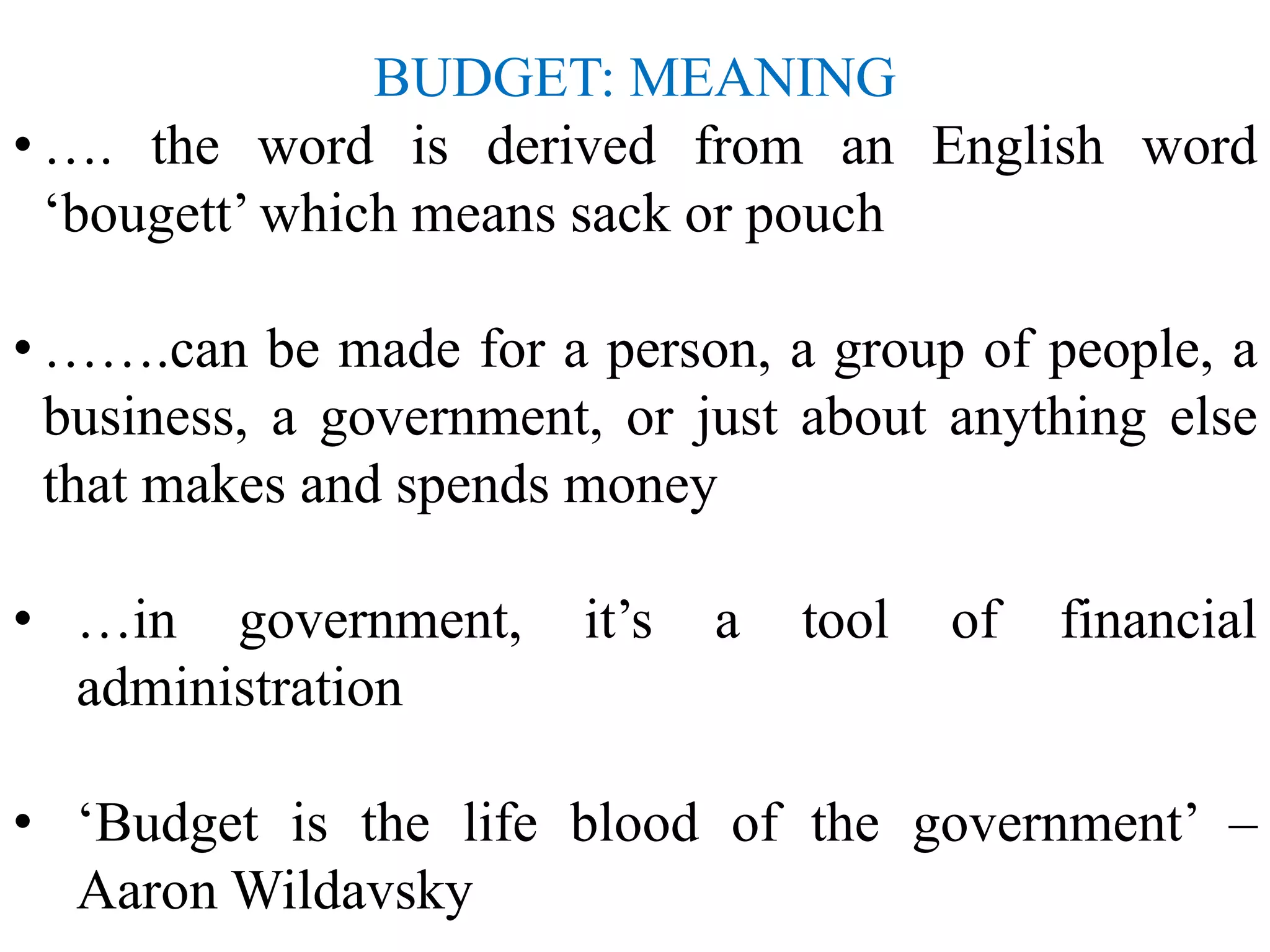 BUDGET MEANING.ppt
