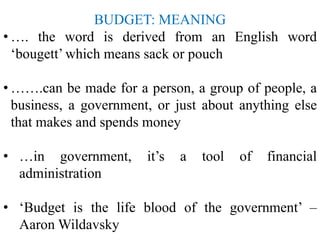BUDGET MEANING.ppt