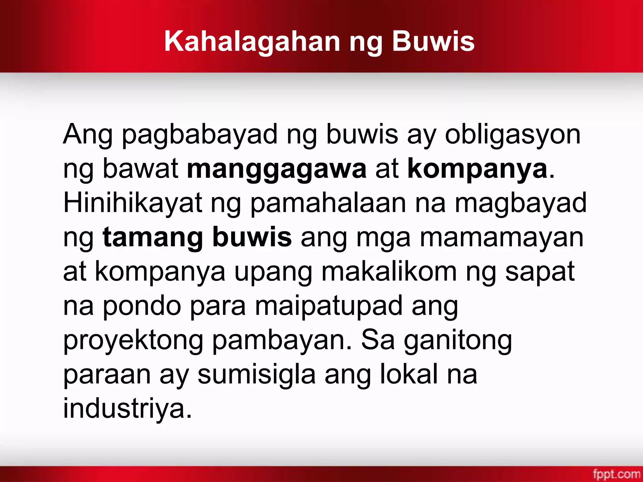 Budgetng pamahalaan&buwis 1 | PPTX