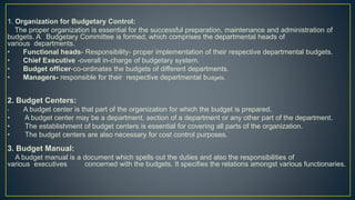 Budgetary control | PPTX