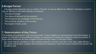 Budgetary control | PPTX | Business Accounting & Finance | Business