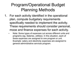 Budget planning and management | PPT