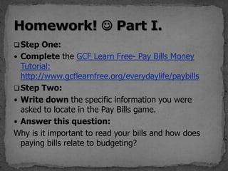 Creating a Family/ Personal Budget: Dollars & Sense! Presentation | PPTX