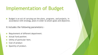 Budget preparation and Implementation in Hospital.pptx
