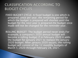 Budget procedure and classification | PPT