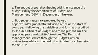 Budget process | PPTX | Business Accounting & Finance | Business