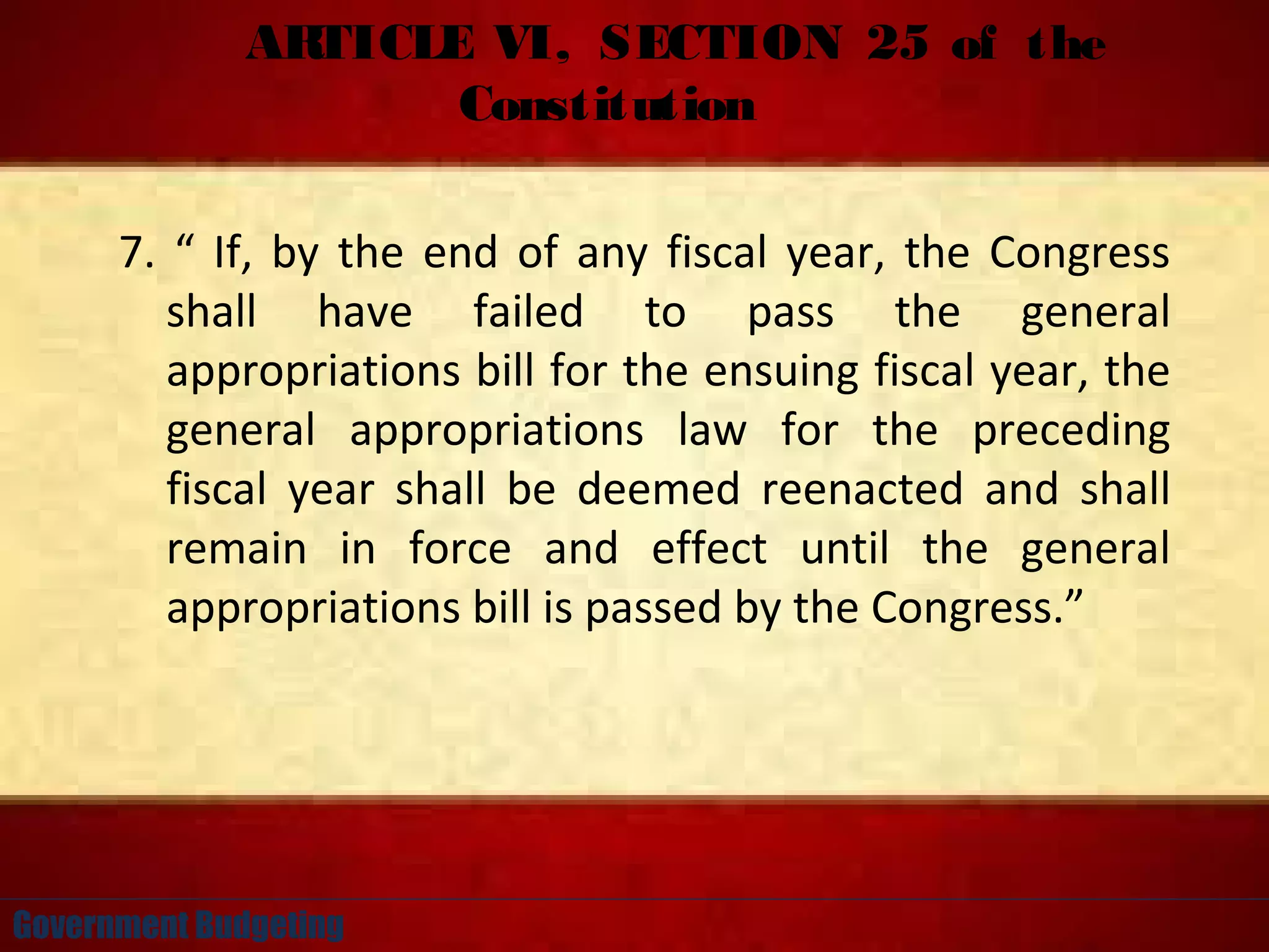 Ph Budget Government Process | PPT