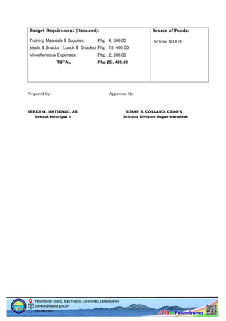 Budget Proposal - PIS INSET 2023.pdf