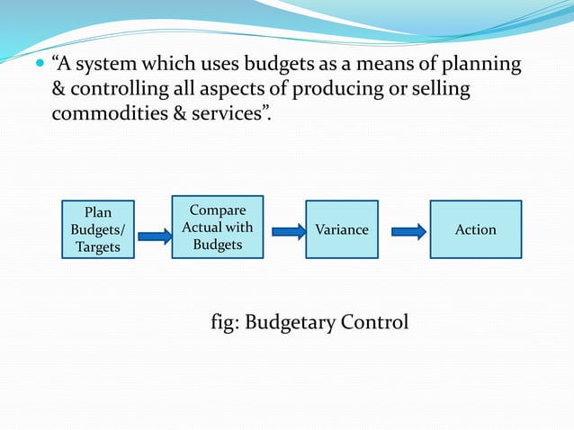 Budgetry control | PPTX | Business Accounting & Finance | Business