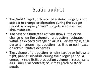 Budgets | PPT