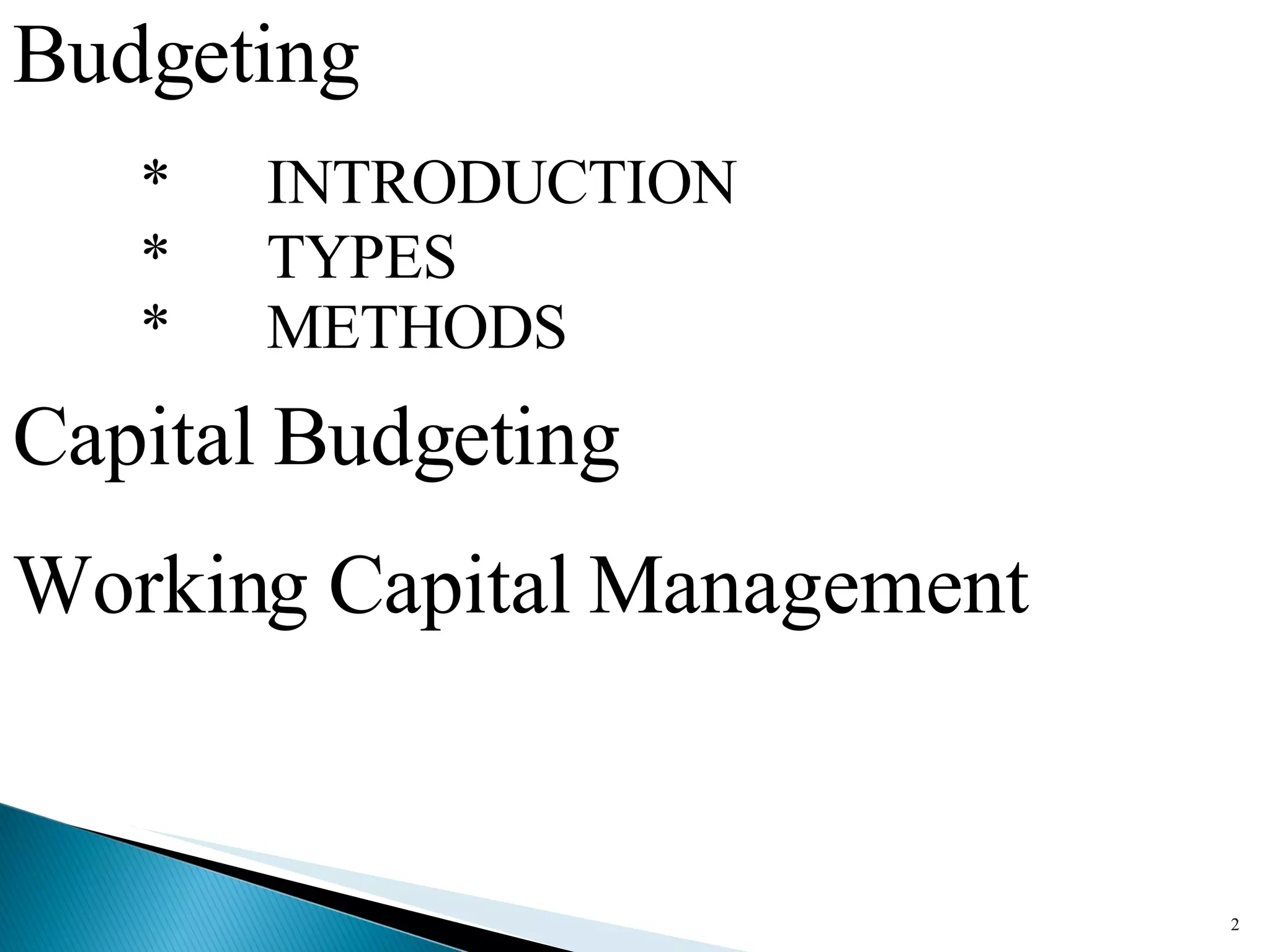 Budget and Budgetary Control | PPT