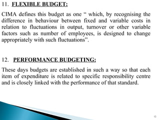 Budget and Budgetary Control | PPT