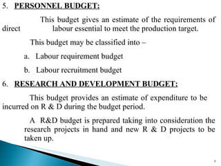 Budget and Budgetary Control | PPT