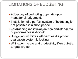 Housekeeping Budgets | PPTX