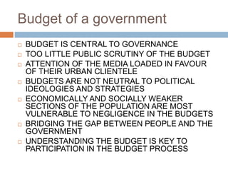 Budget and Special Component Plan | PPSX