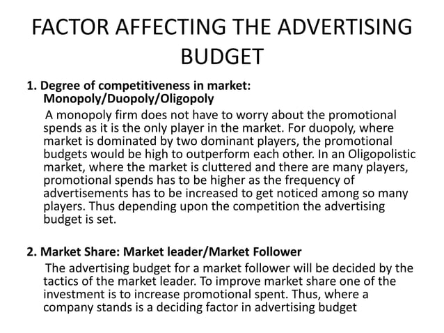 Budget setting imc | PPTX | Advertising Industry | Industries