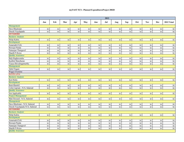 Budget template | XLSX