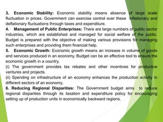 BUDGET & THE ECONOMY.ppt