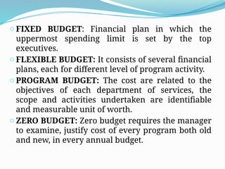 budgetting in case of formulating yearly plan | PPTX