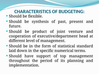 budgetting in case of formulating yearly plan | PPTX