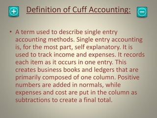 Budget to Actual Cuff Account | PPTX