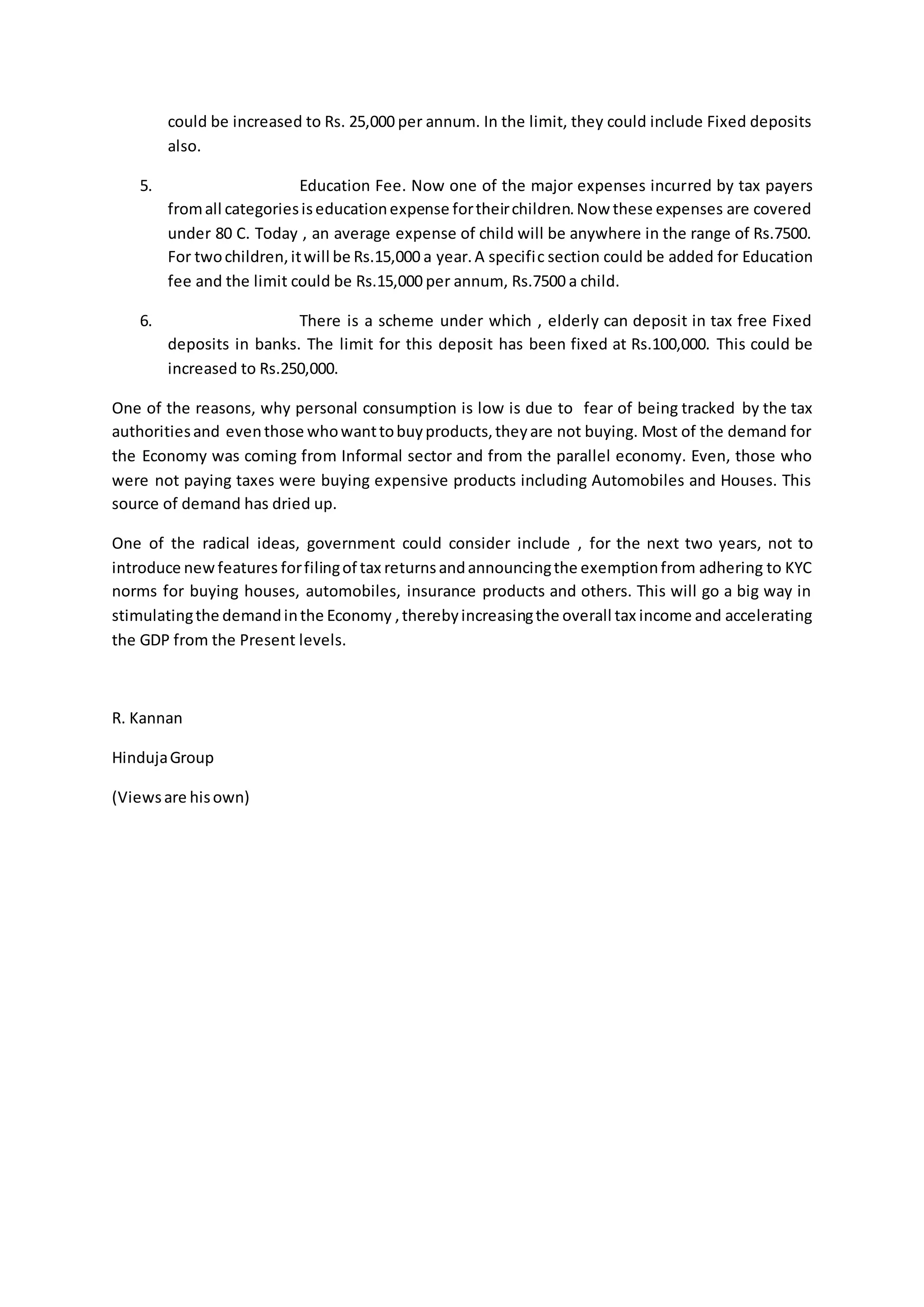 Budget to boost consumption and investment - India | DOC | Business ...