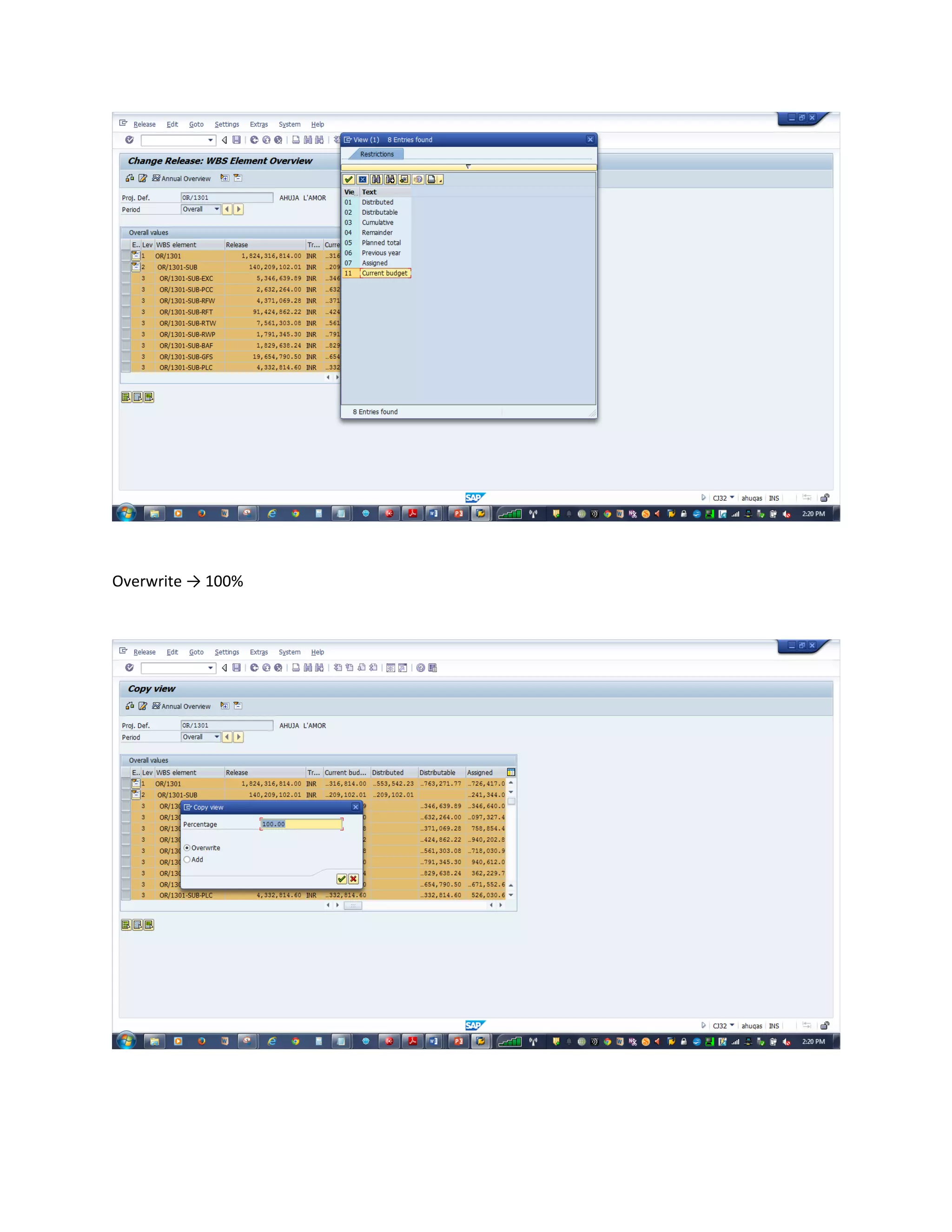 Budget upload process in SAP PS | DOC