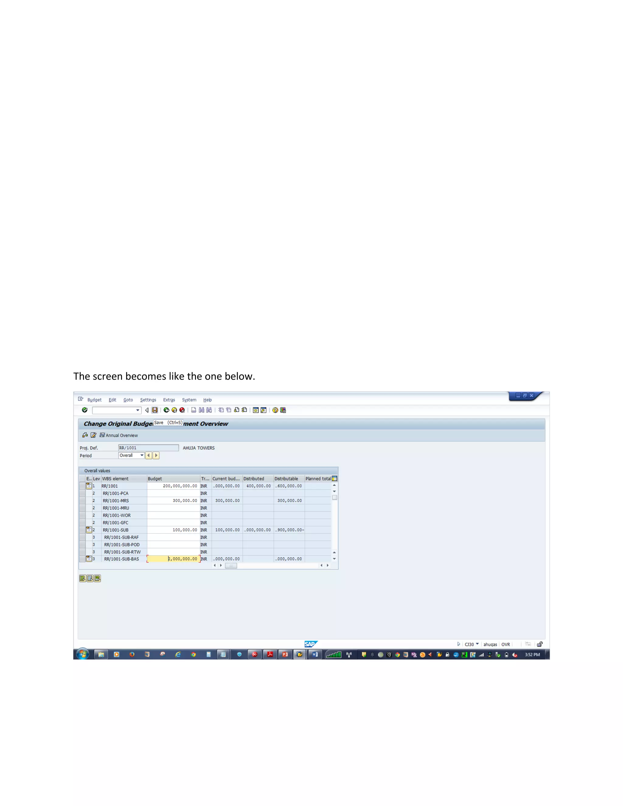 Budget upload process in SAP PS | DOC