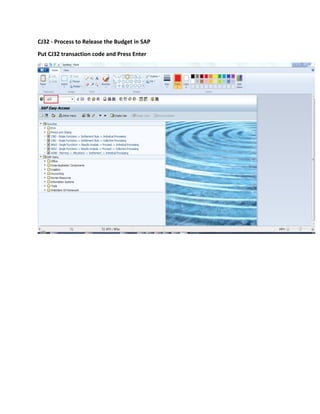 Budget upload process in SAP PS | DOC