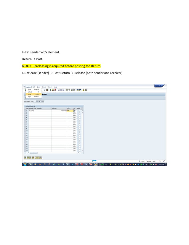 Budget upload process in SAP PS | DOC | Technology & Computing