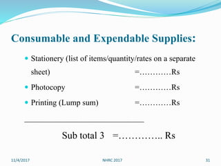 Work plan and Budget writing in Research | PPTX