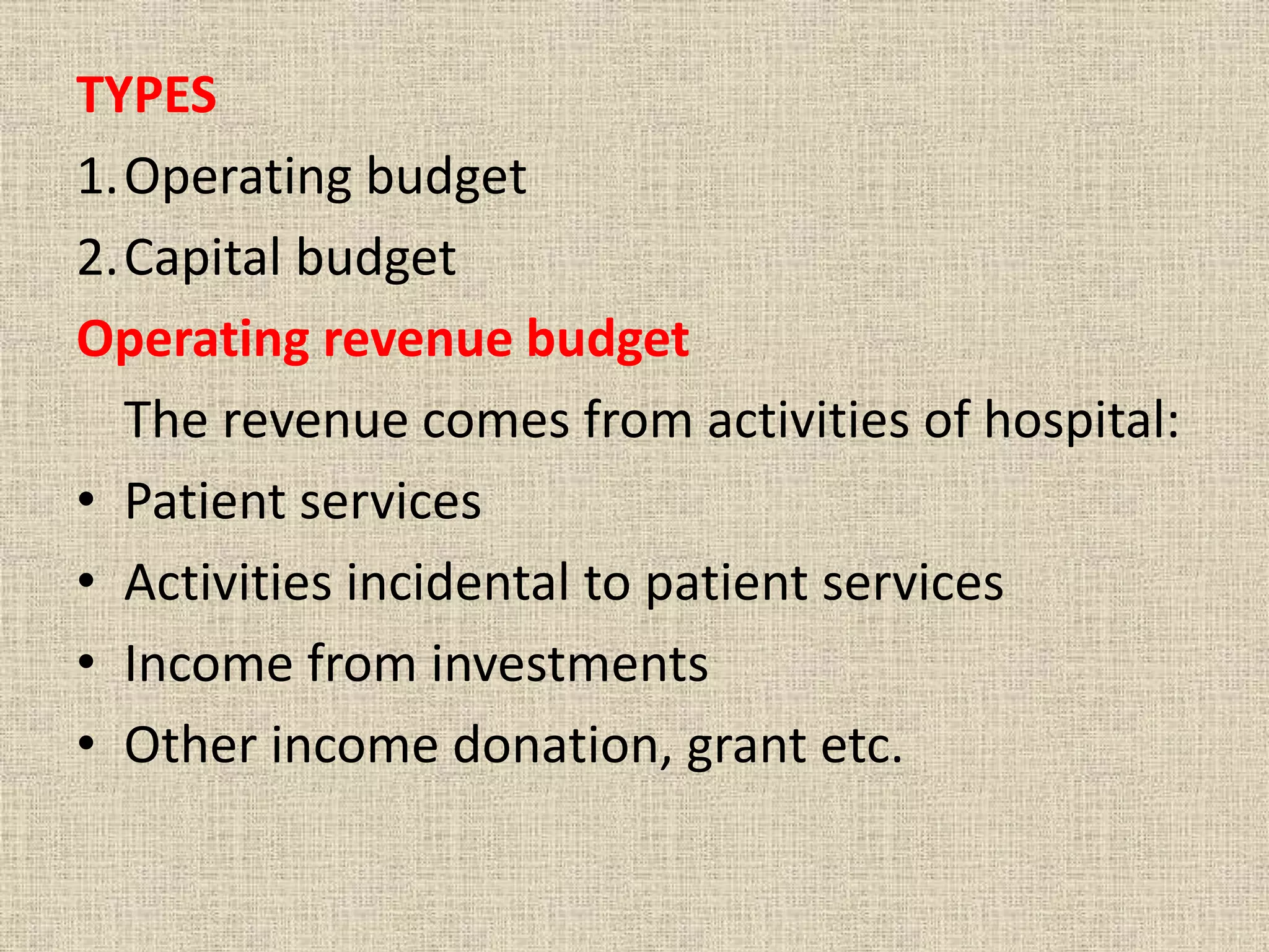 Budgeting in nursing | PPT