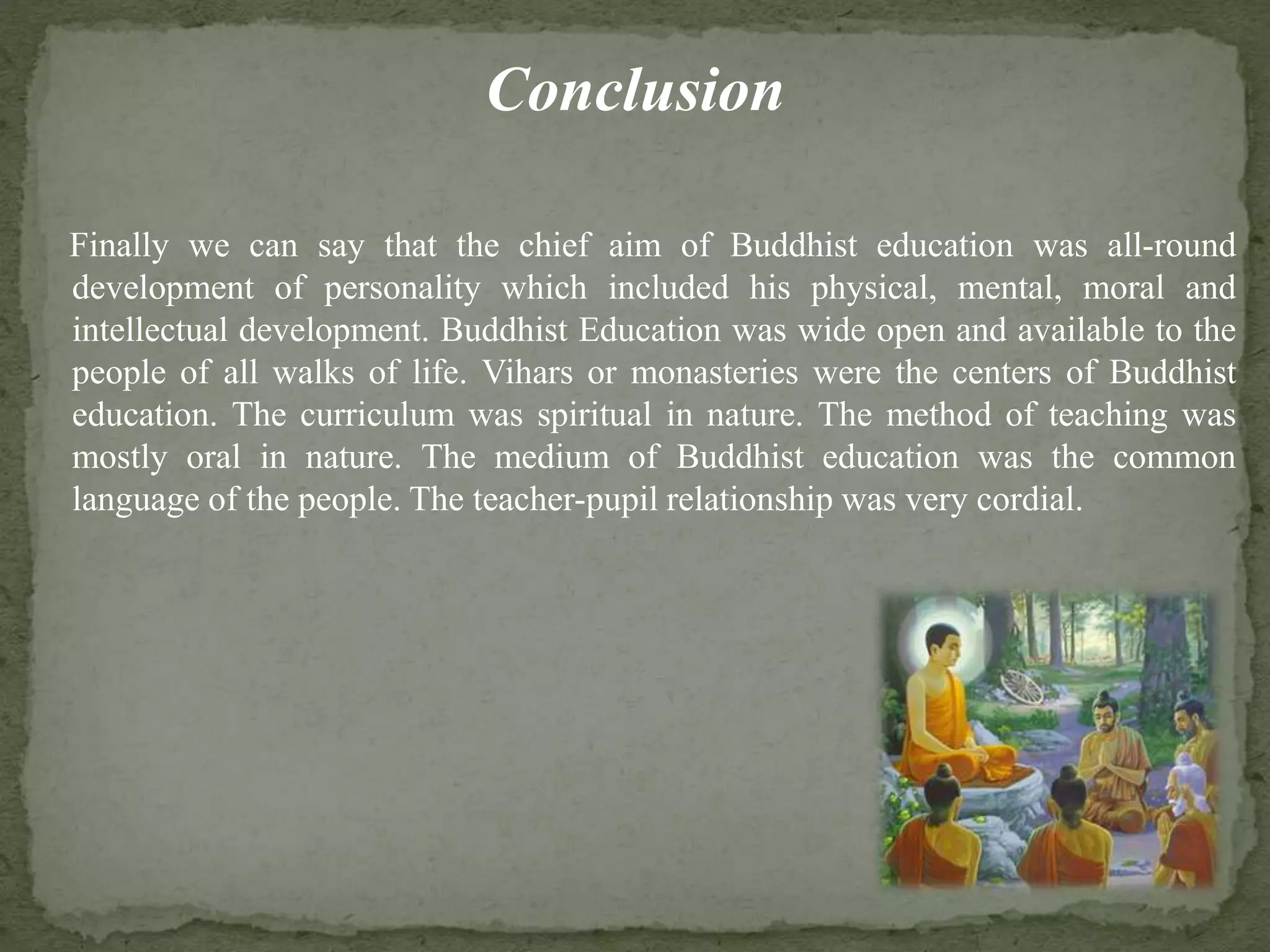 Budhhist period education ppt | PPTX