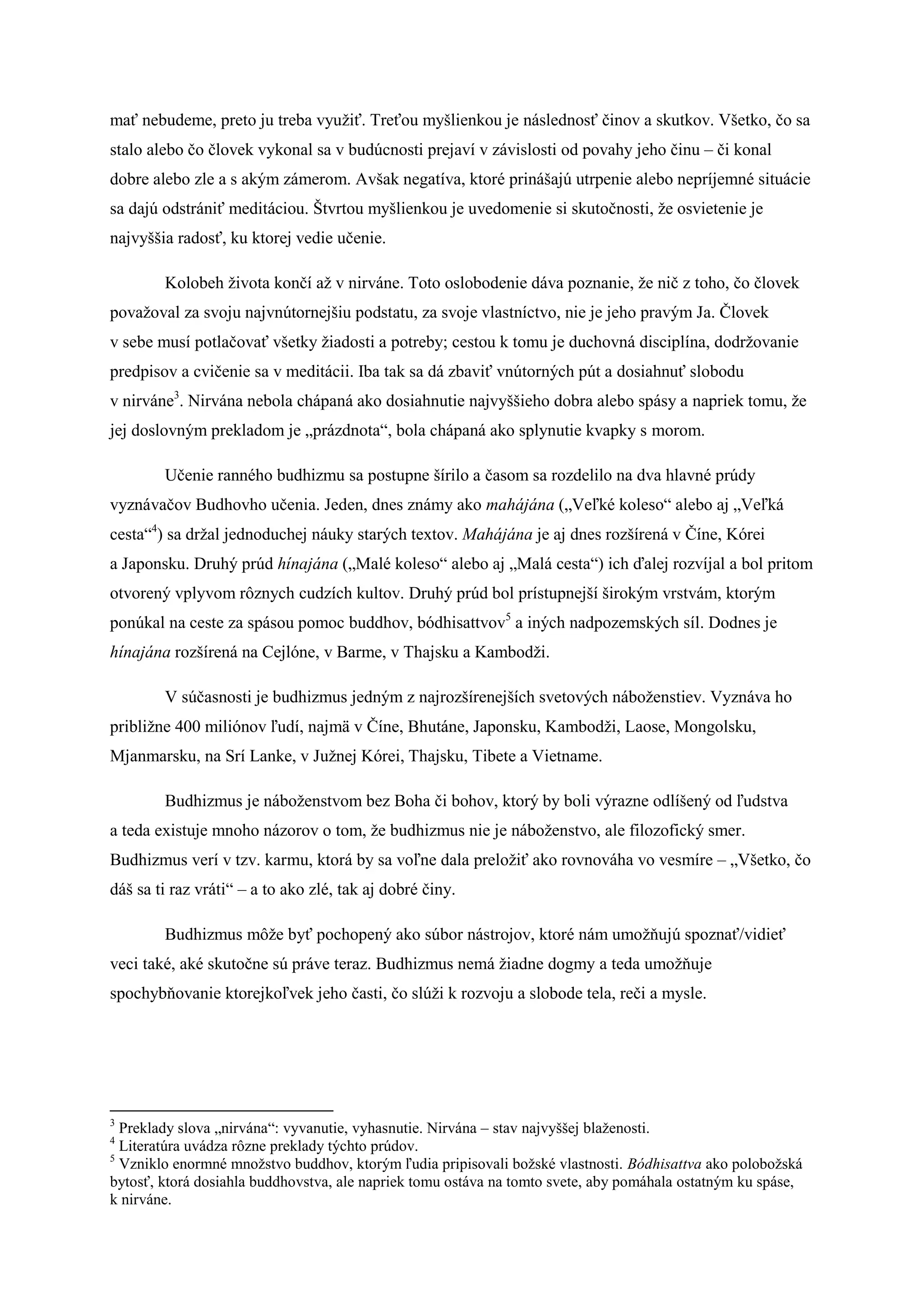 Budhizmus zaverecna uloha | PDF