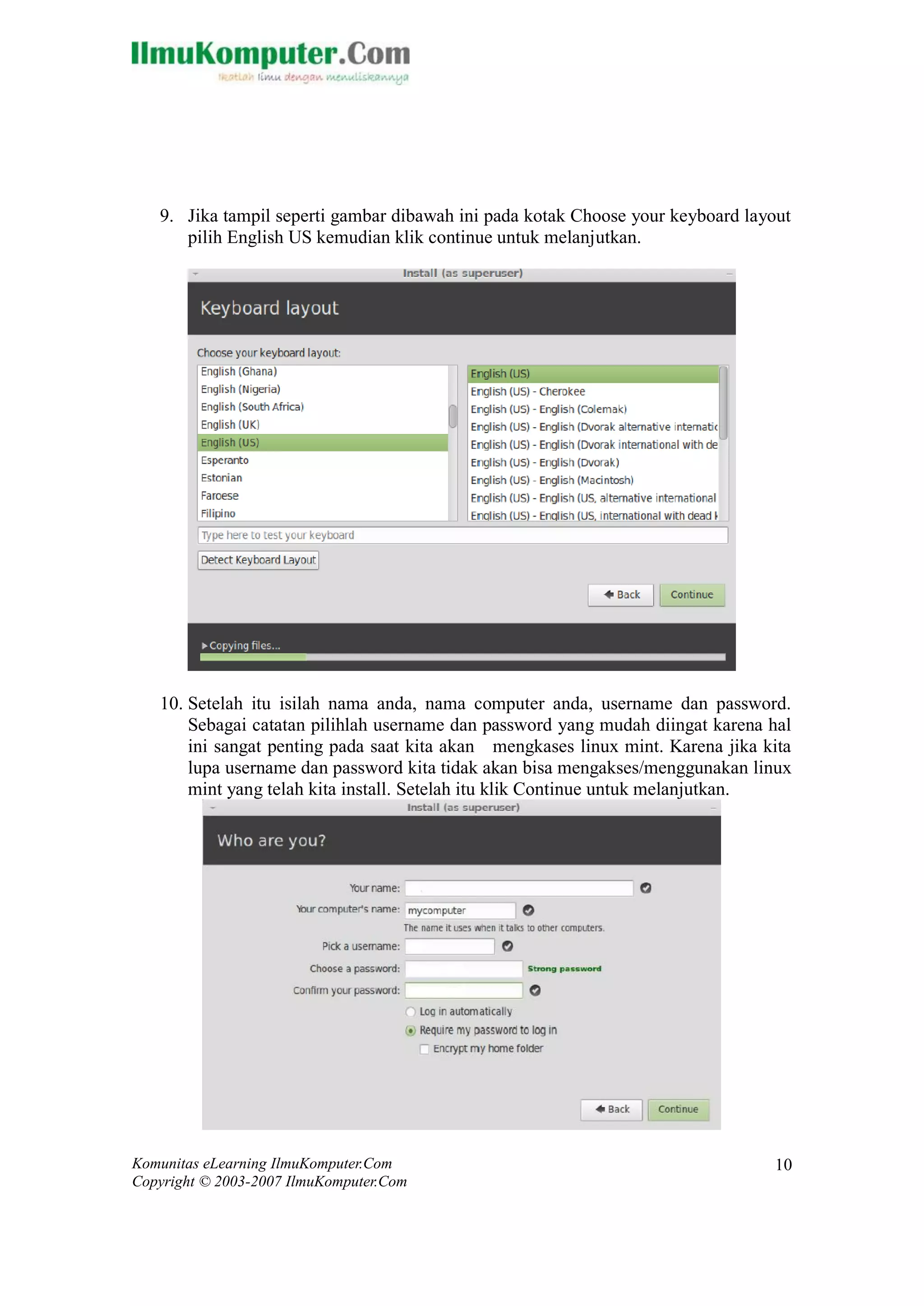 Budi step-by-step-menginstal-linux-mint | PDF