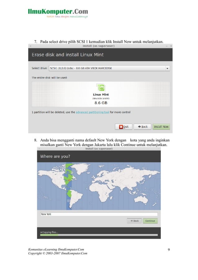 Budi step-by-step-menginstal-linux-mint | PDF
