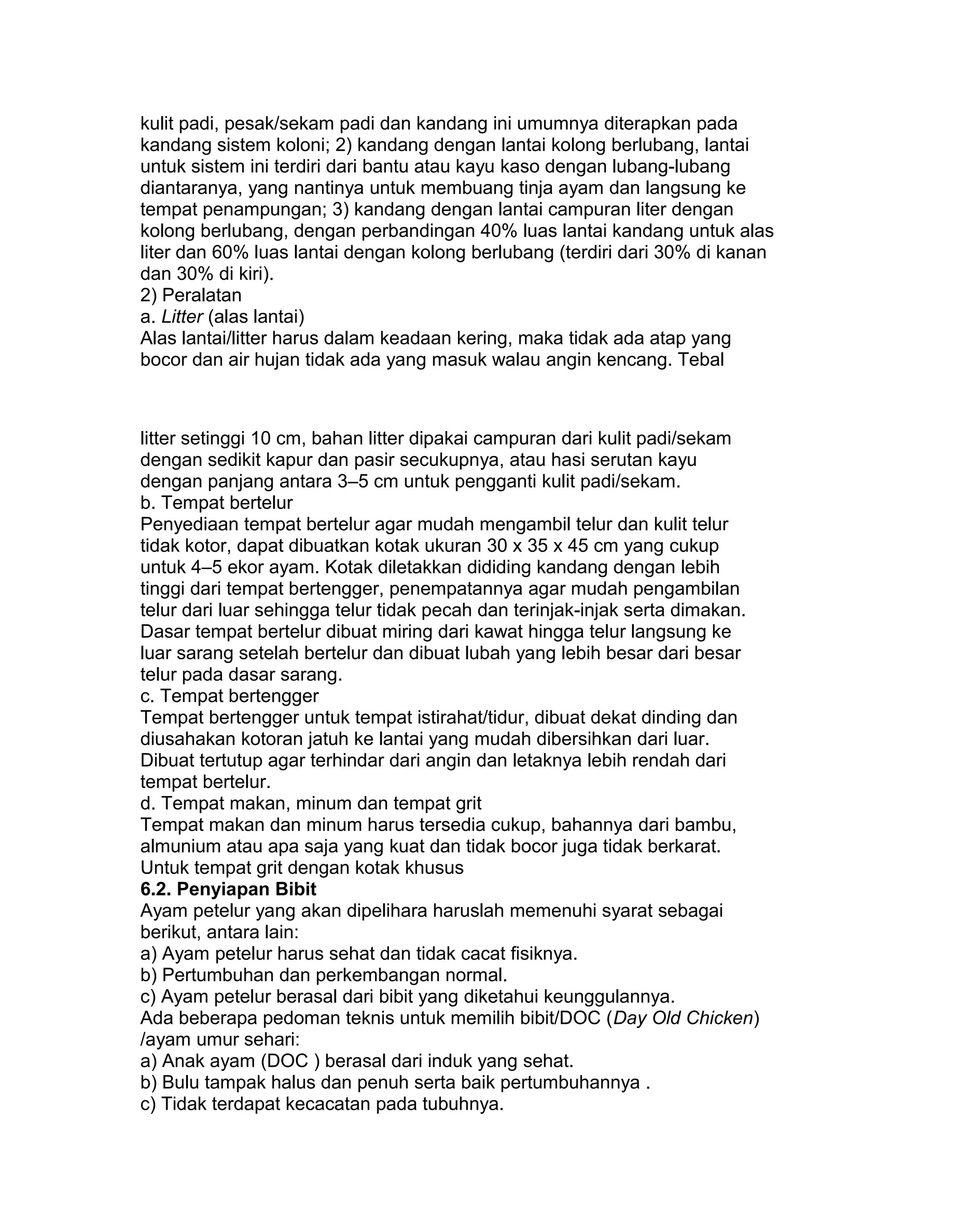 Budidaya ayam petelur | DOC