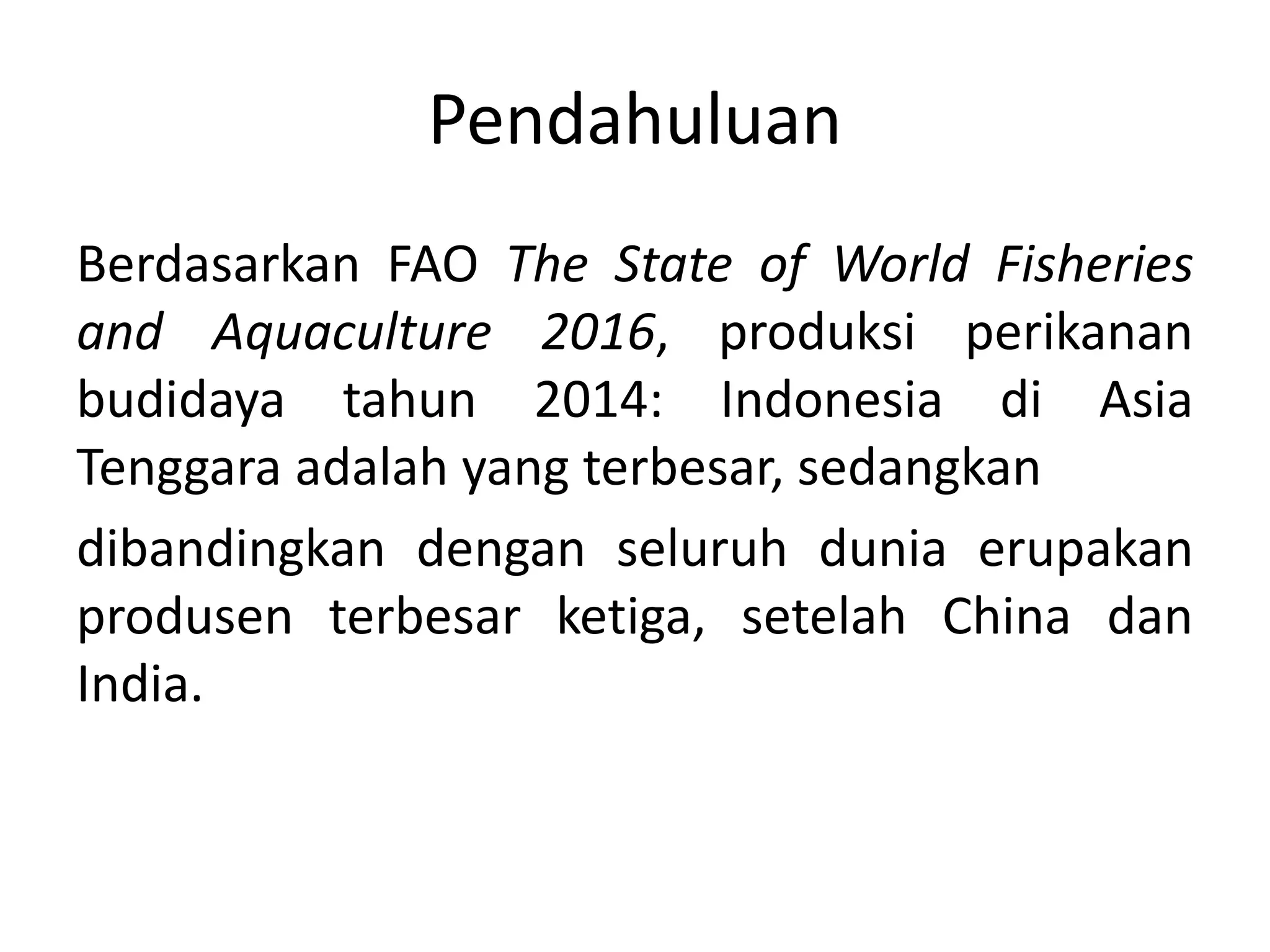 Budidaya ikan air tawar dengan bio flok | PPTX