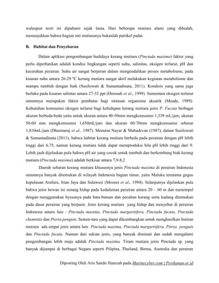 Budidaya kerang mutiara (pinctada maxima) the golden and silver pearl ...