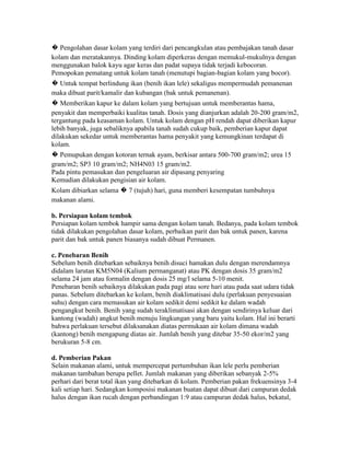 Budidaya lele sangkuriang | DOCX