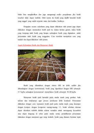 Budidaya padi dengan metode sri | DOCX