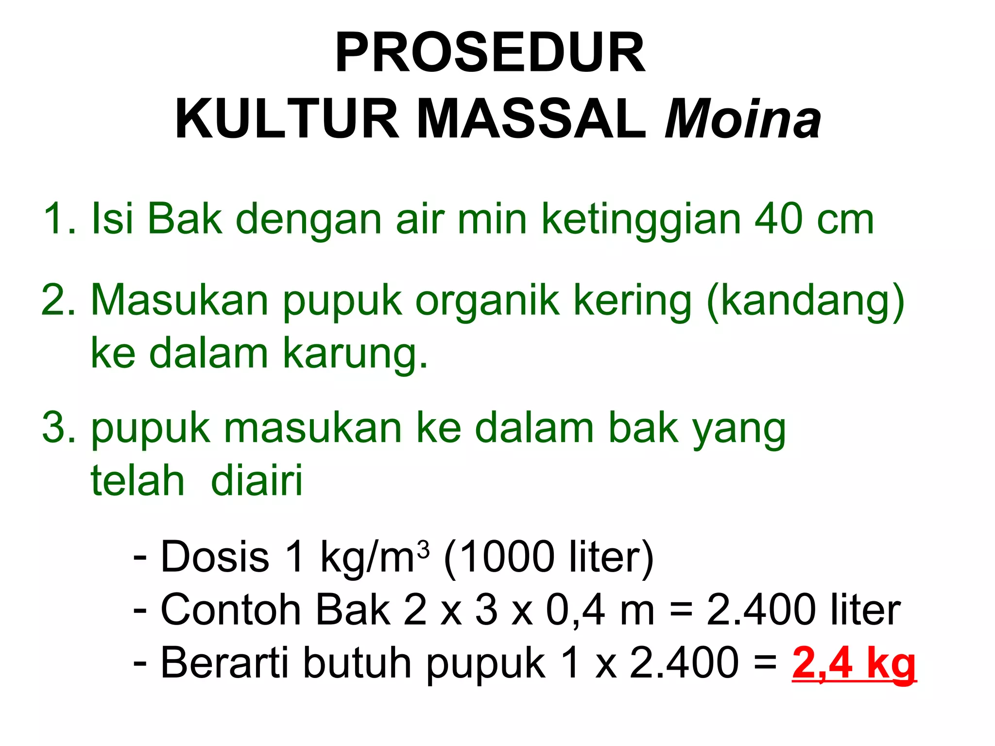 Budidaya pakan alami | PPT