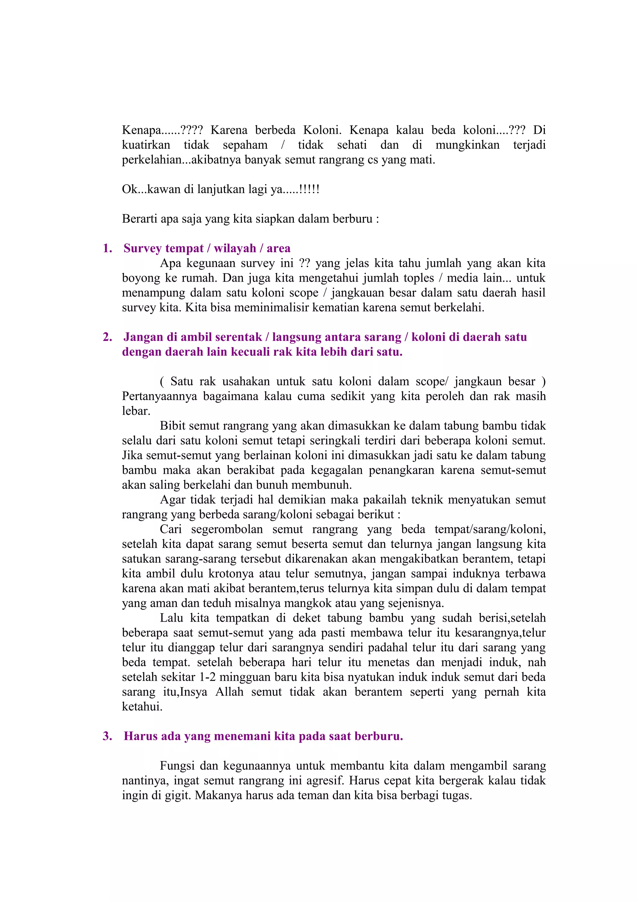 Budidaya semut rang | DOC