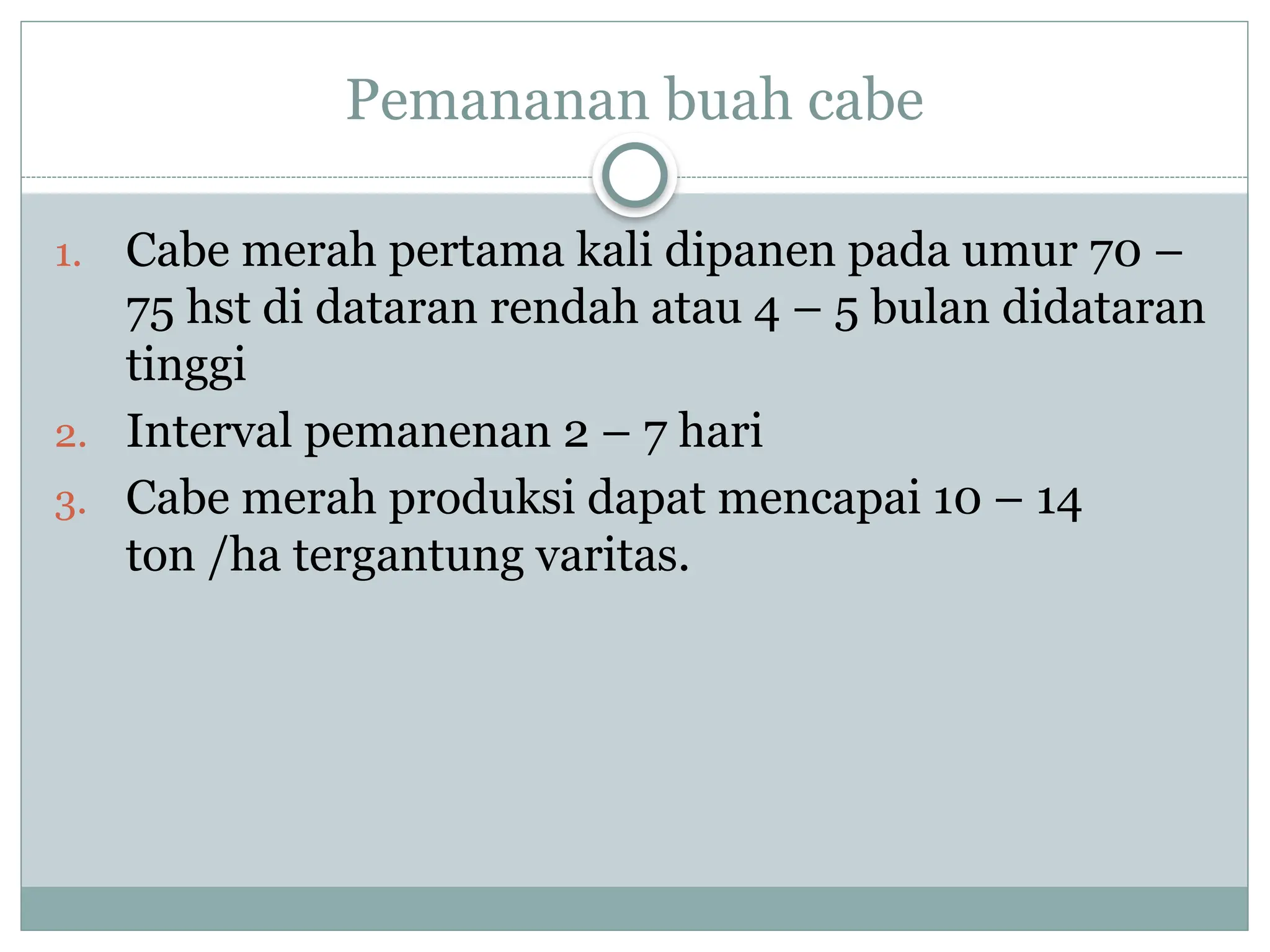BUDIDAYA TANAMAN CABE agribinis tanaman pptx | PPTX