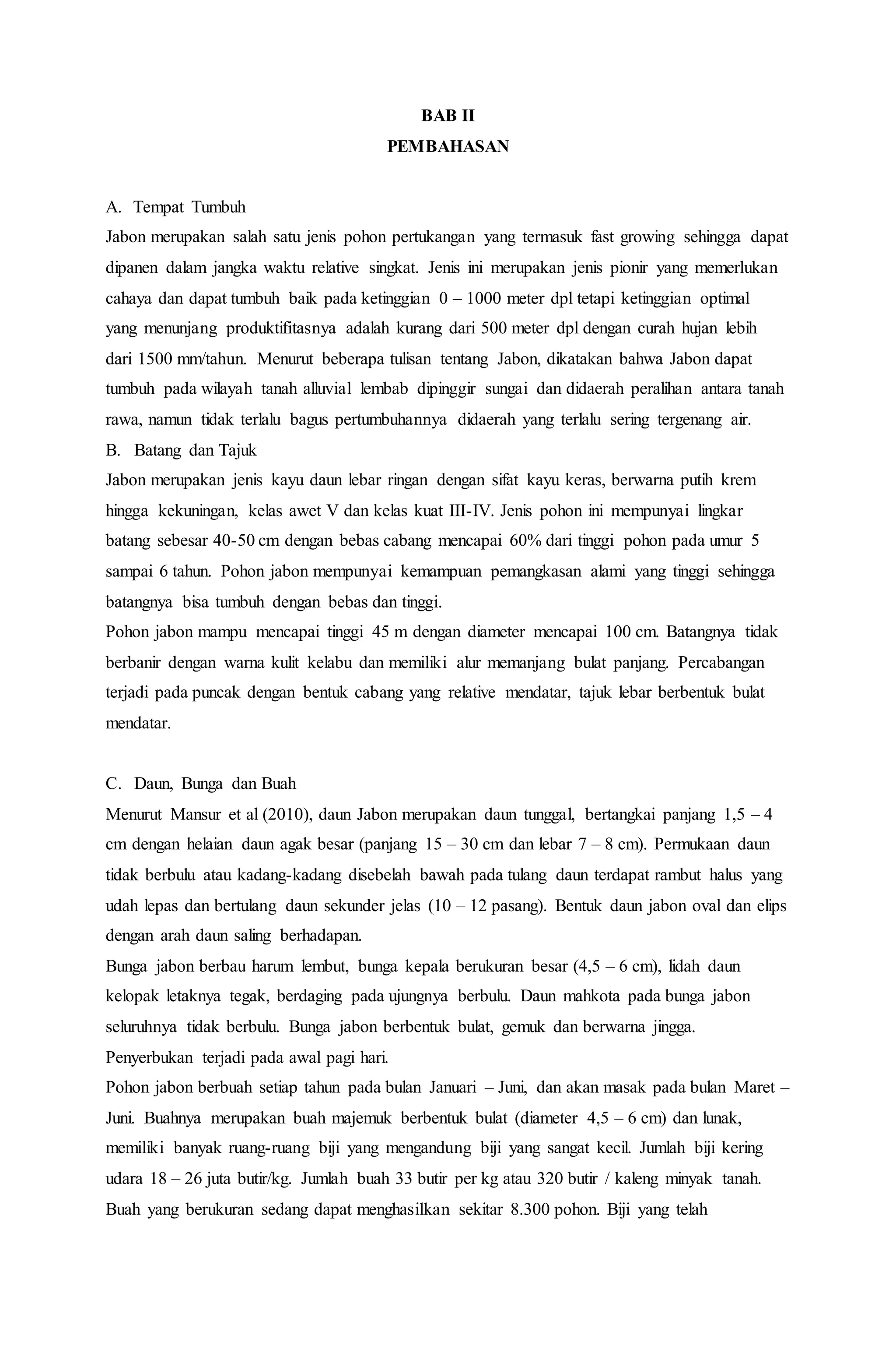 Budidaya tanaman jabon | DOCX