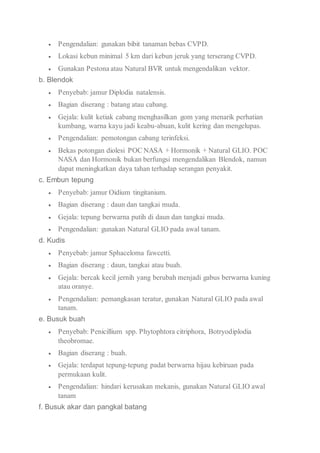 Budidaya tanaman jeruk | PDF