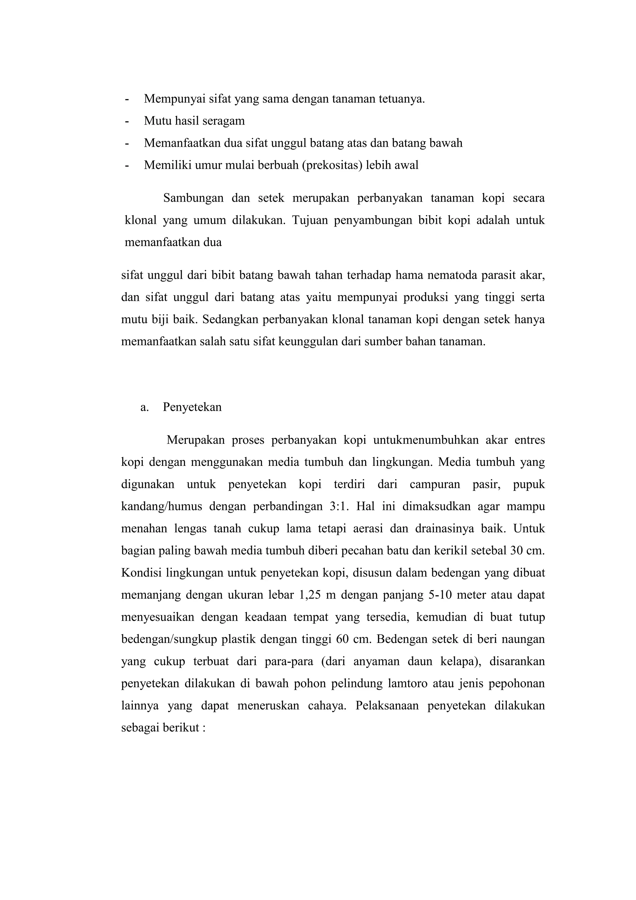 Budidaya tanaman kopi | DOCX