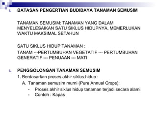 Budidaya tanaman semusim | PPT