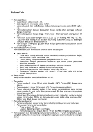 Budidaya timun, paria dan melon | DOCX